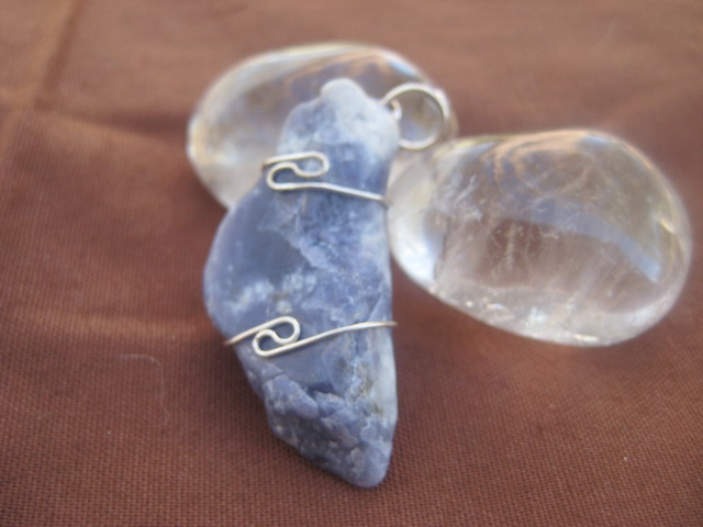 Crystal Wizard Blue Scapolite PendantInsight, persistence, self ...