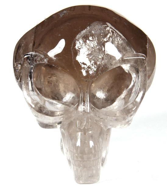 Crystal Wizard Smokey Quartz Rock Crystal Carved Crystal Alien Skull ...