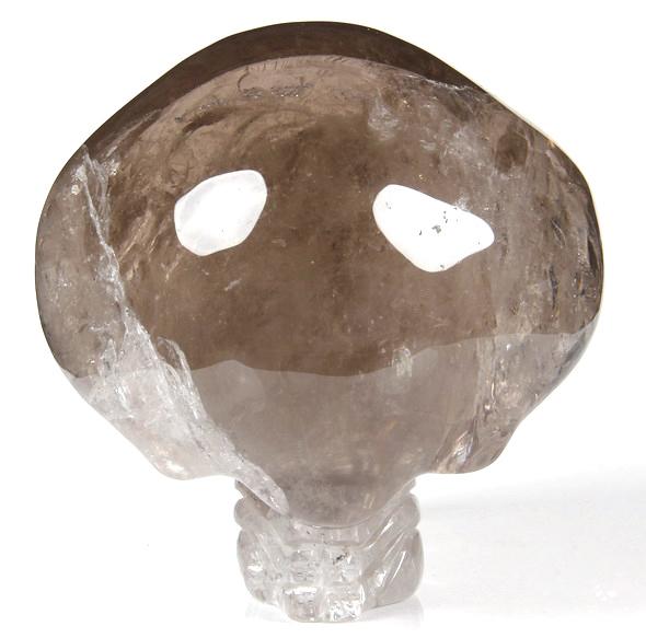 Crystal Wizard Smokey Quartz Rock Crystal Carved Crystal Alien Skull ...
