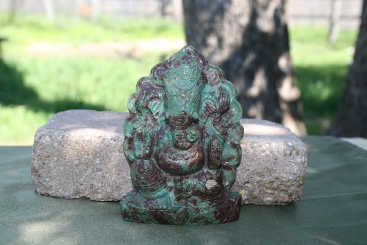 Crystal Wizard Chrysocolla Ganesha communication, expression of the ...