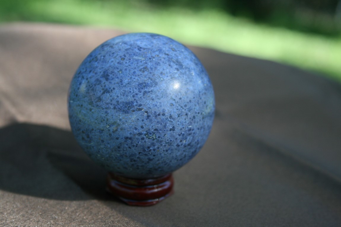 Crystal Wizard Dumortierite Gemstone Crystal Sphere Order, Peace and ...