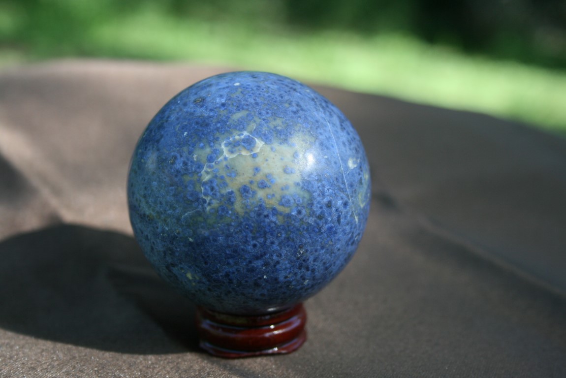 Crystal Wizard Dumortierite Gemstone Crystal Sphere Order, Peace and ...
