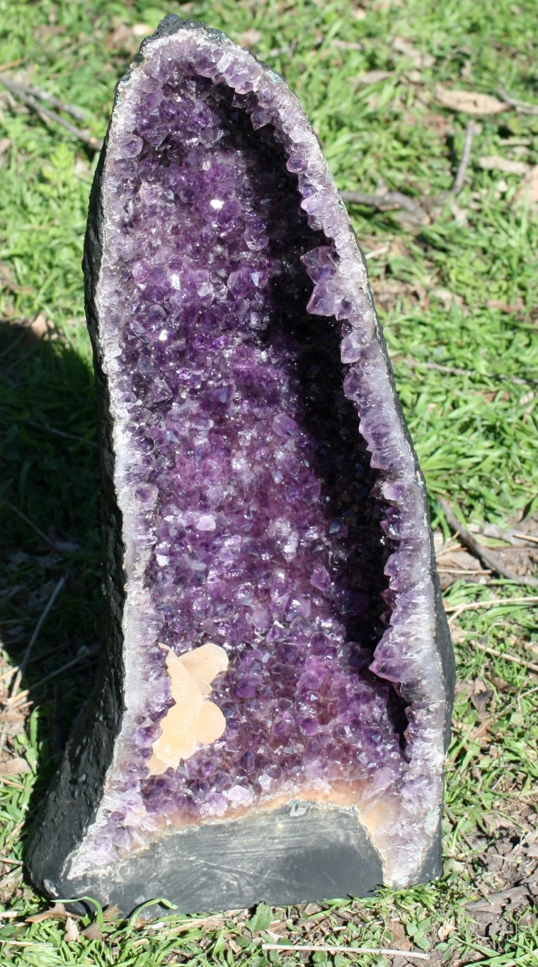 Crystal Wizard Amethyst Geode blocks mental stress and Negative ...