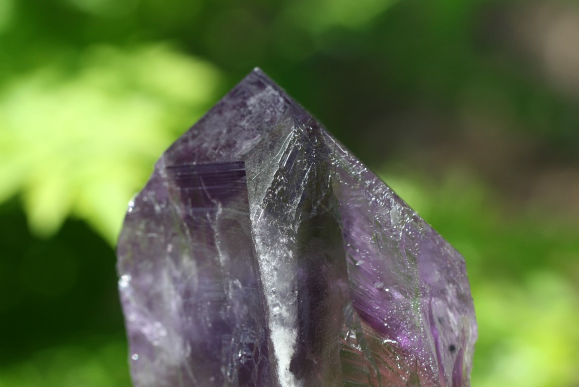 Crystal Wizard Dragons Tooth Amethyst Elestial Quartz Wand Point 5352 ...