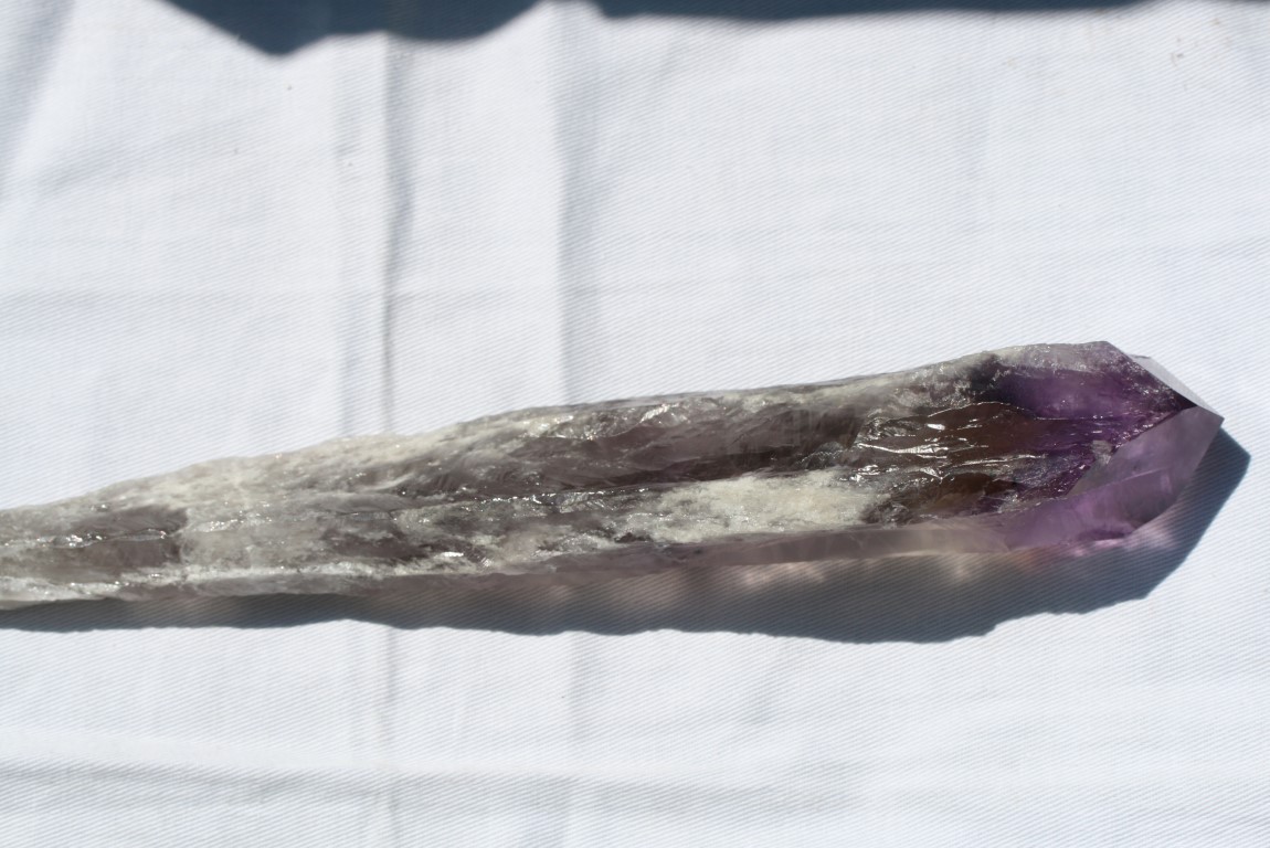 Crystal Wizard Dragons Tooth Amethyst Elestial Quartz Wand Point 5352 ...