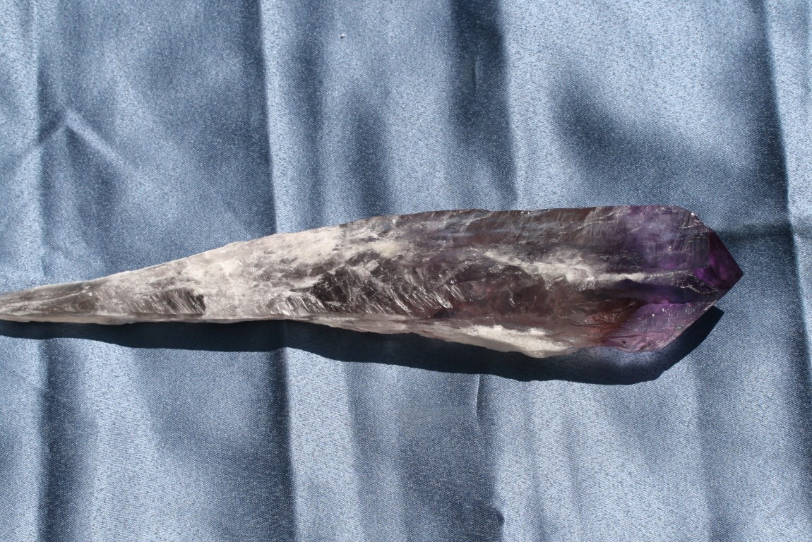 Crystal Wizard Dragons Tooth Amethyst Elestial Quartz Wand Point 5352 ...