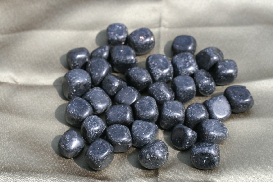 Crystal Wizard Nuummite Tumbled stone very protective and Magical 5550, Nuummite Tumbled Stone, 5550