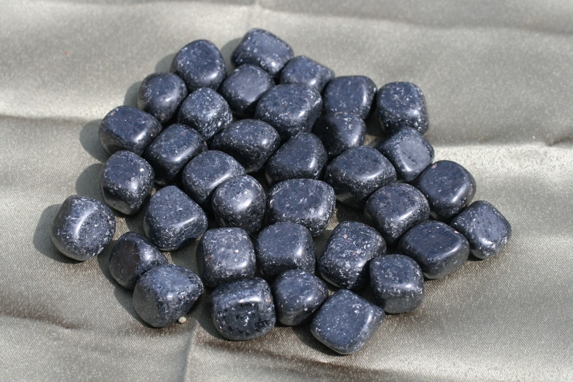 Crystal Wizard Nuummite Tumbled stone very protective and Magical 5550 ...